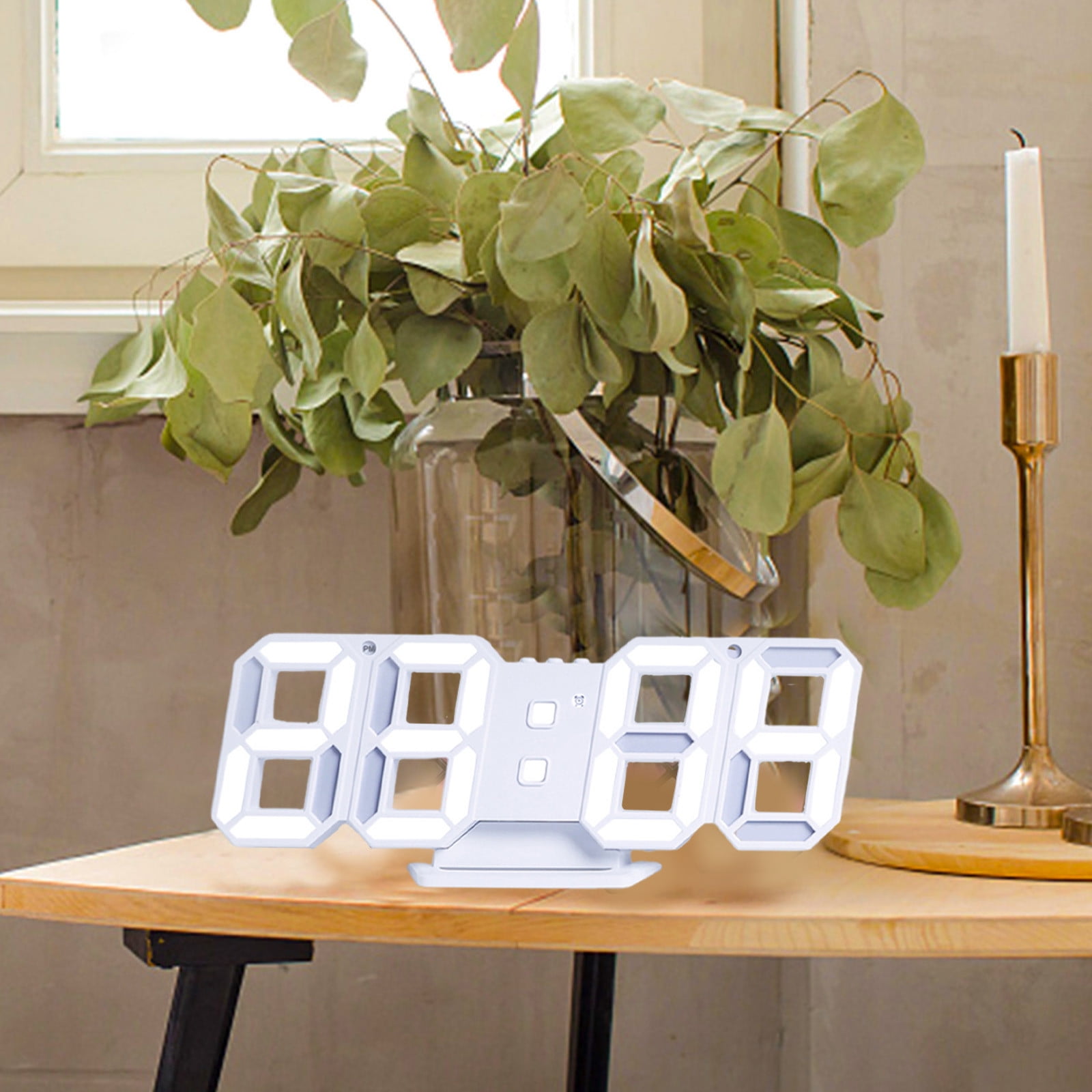 Home Gifts Matoen LED Digital Desk Clock, Table Wall Clocks Brightness ...