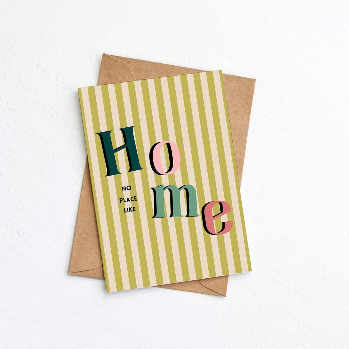 Home Greeting Card – "No Place Like Home" Design – Blank Inside ...