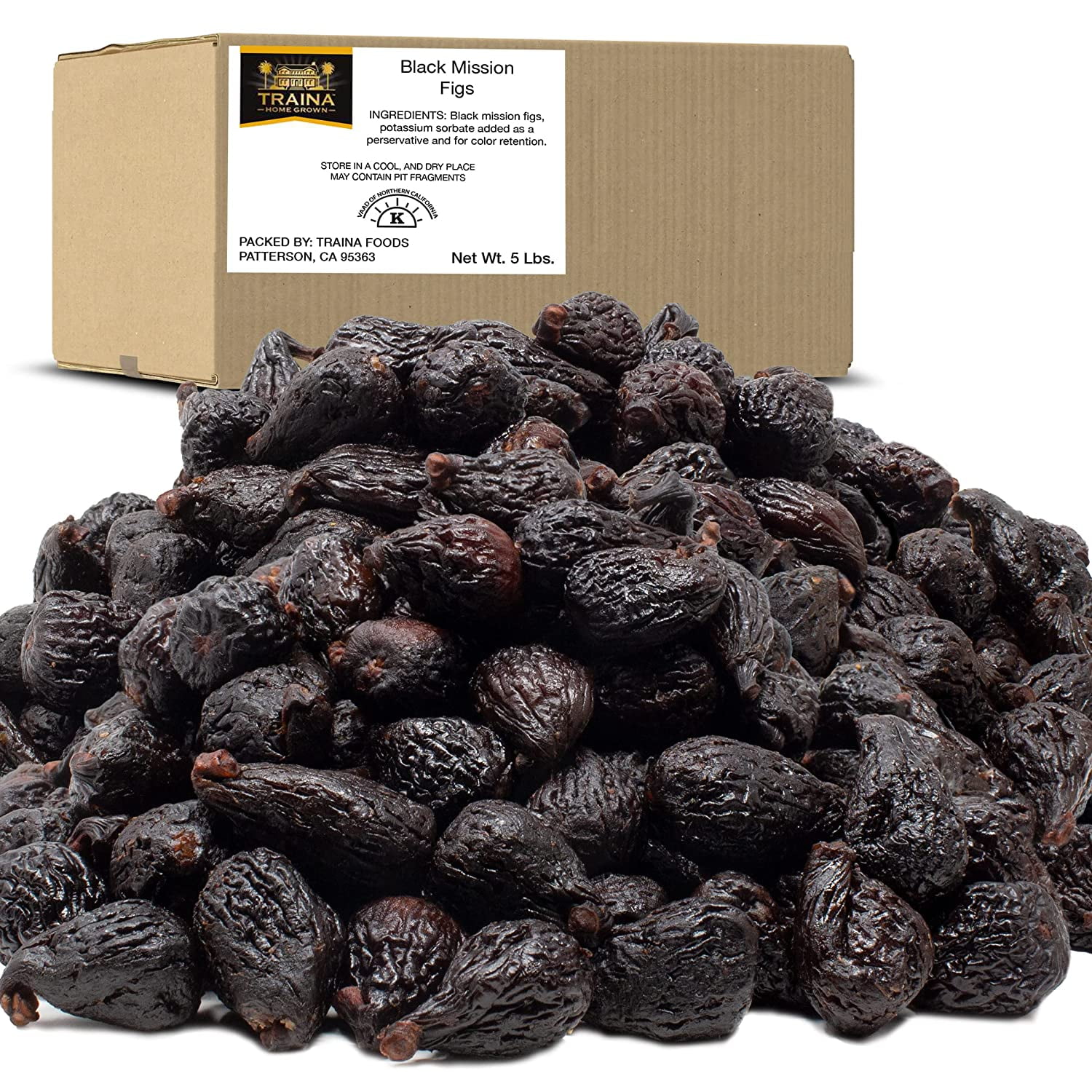Home Grown California Dried Whole Black Mission Figs - Healthy, No ...