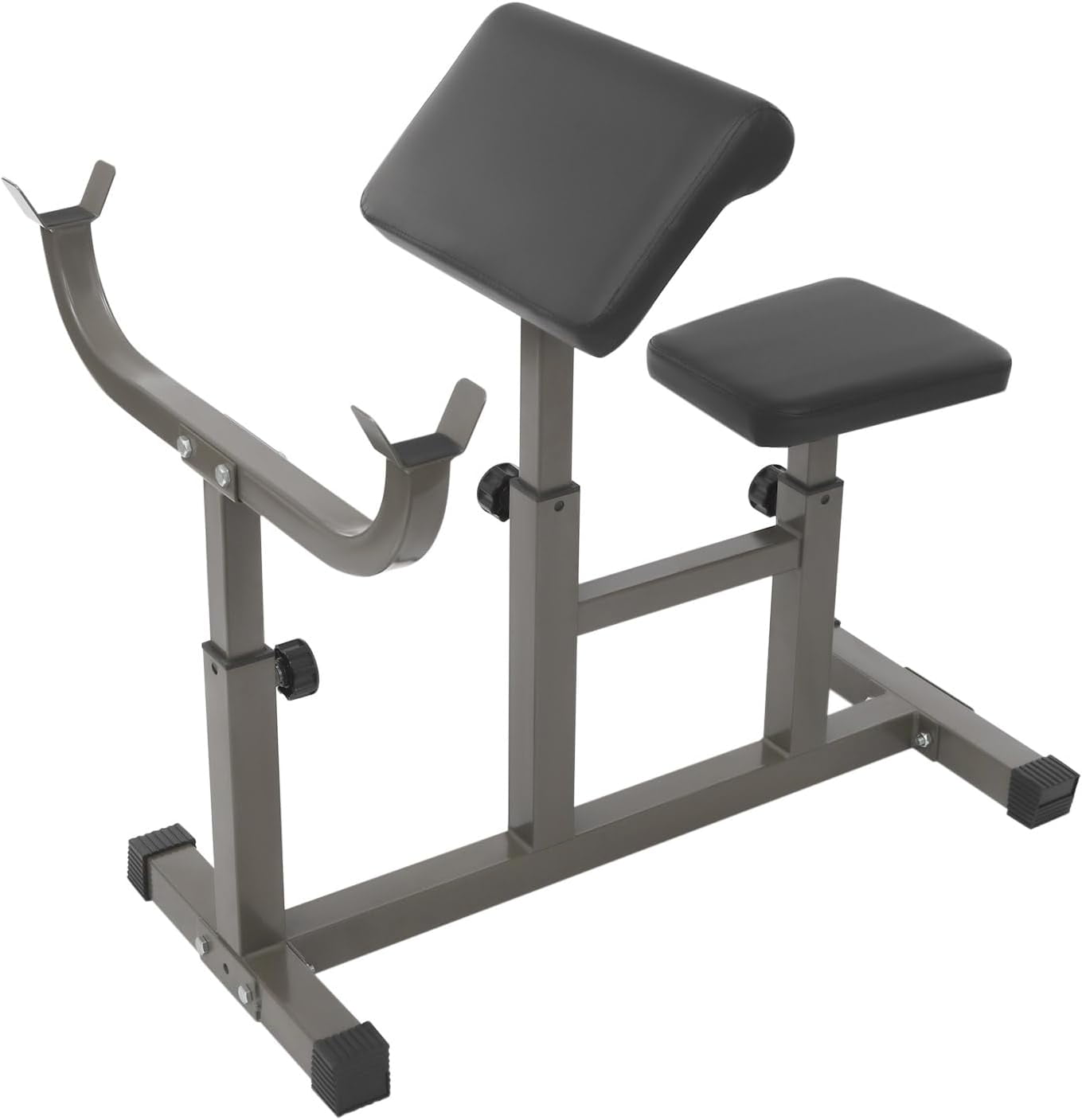 Home Gym 661lbs Strength Training Bench - Biceps Bench with 4 PVC Foot ...