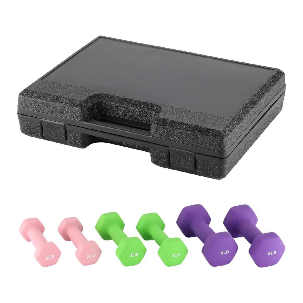 Home Gym Dumbbell Hand Weights for Women, Neoprene Hexagon Non-Slip ...