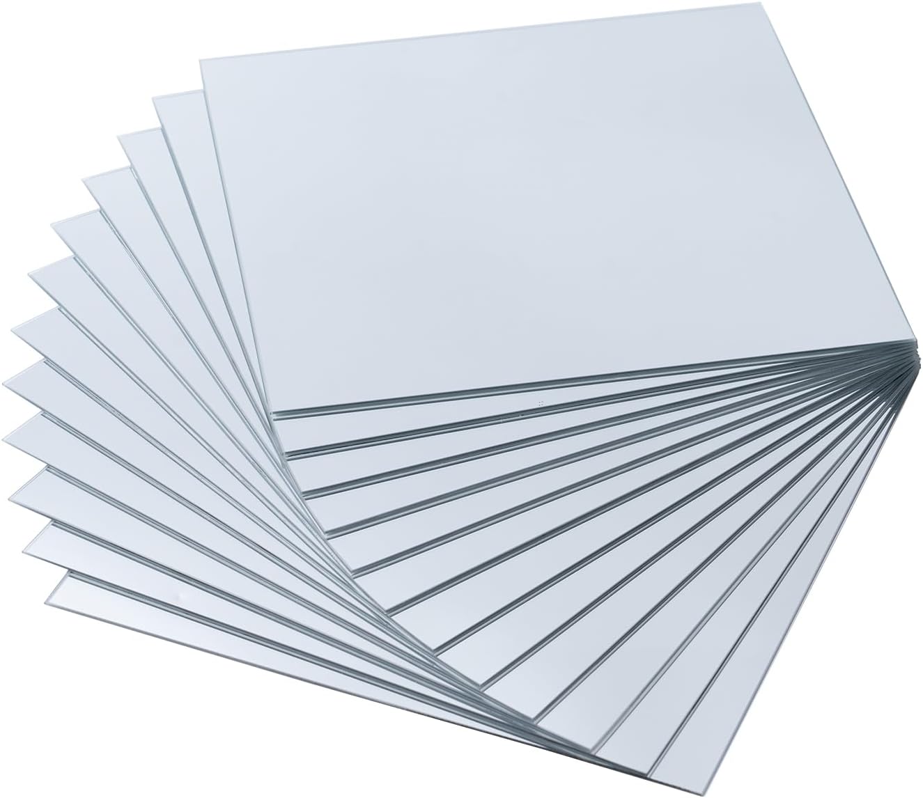 Home Gym Essential: Set of 12 Square Wall Mirror Tiles, 12" Full Body ...