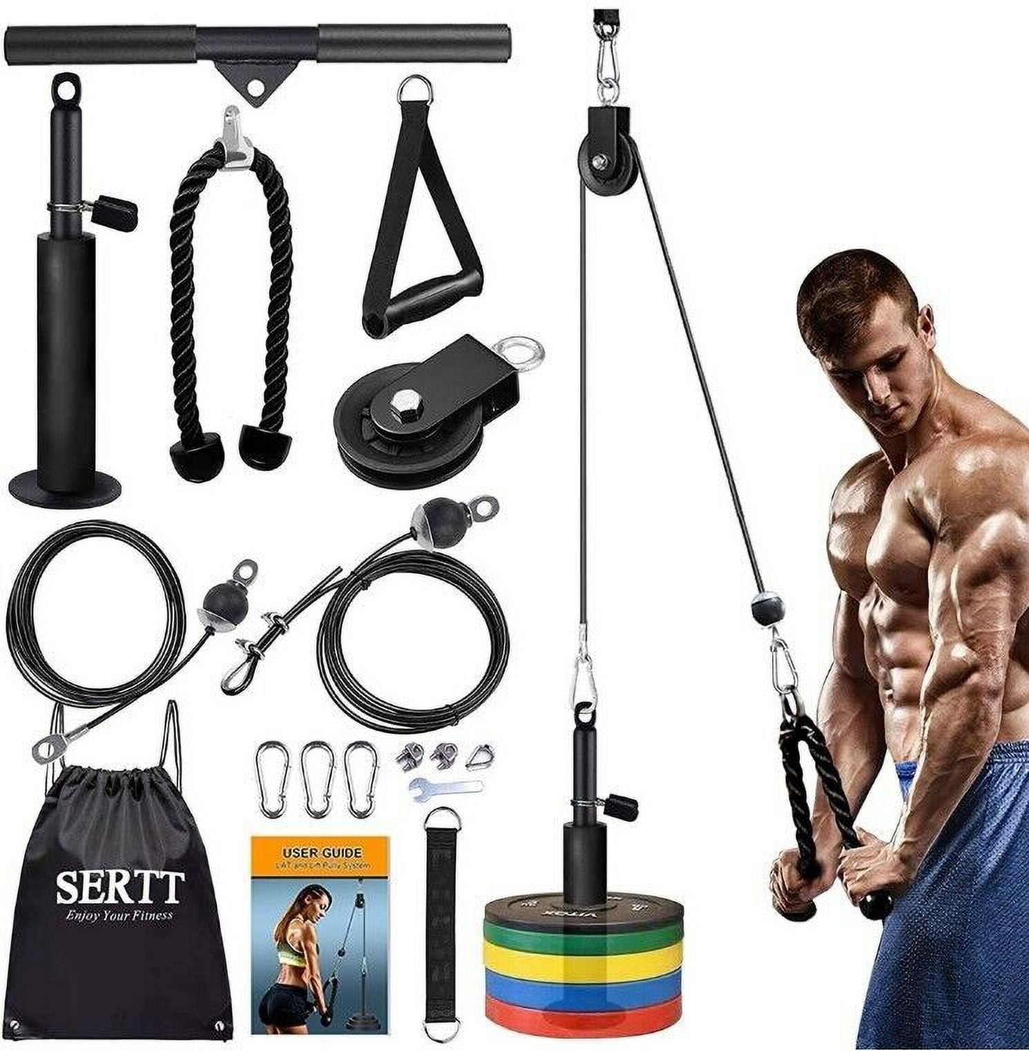 Home Gym Pulley System, Tricep Workout Pulley System for LAT Pulldown ...