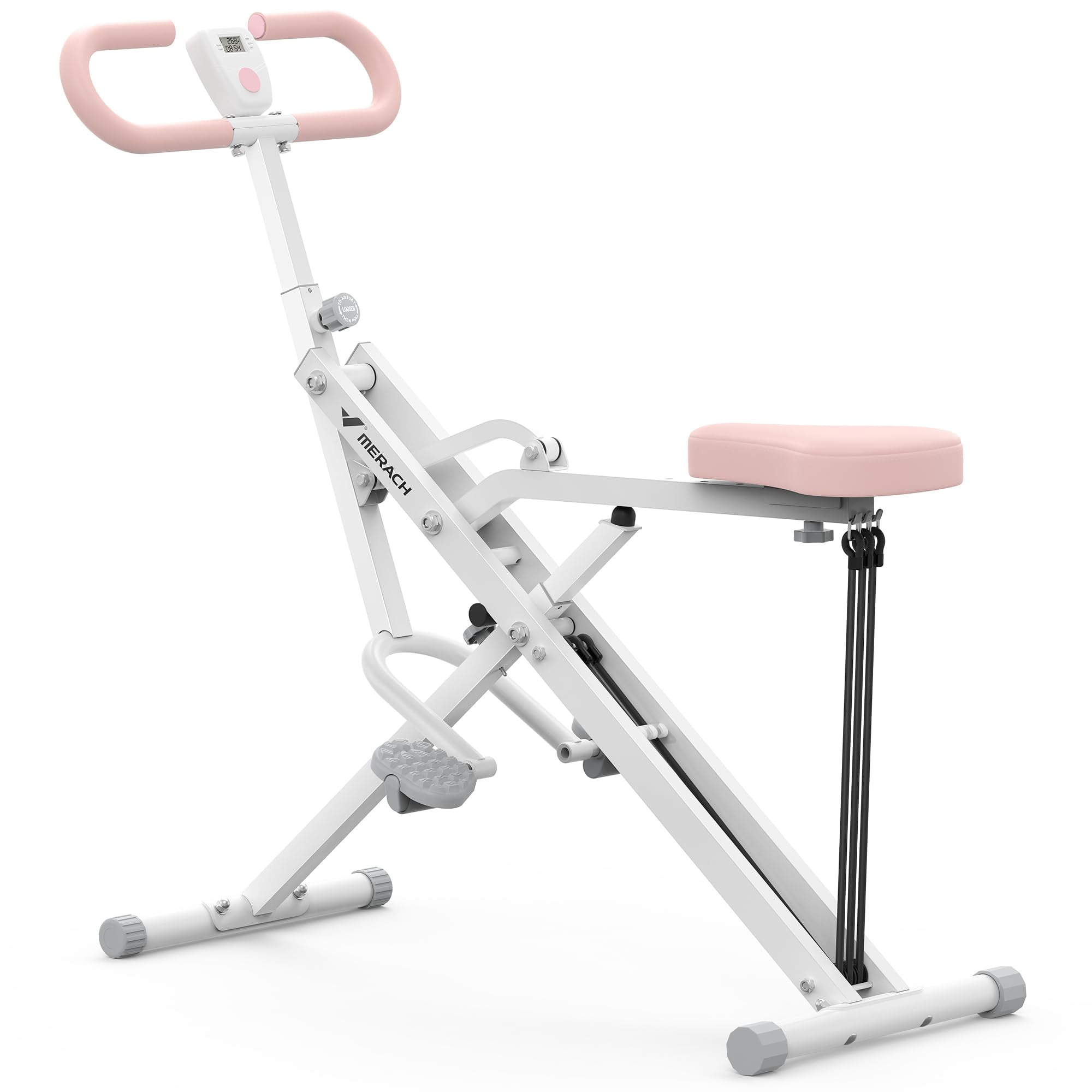 Home Gym Squat and Rowing Machine, Easy Assembly Foldable Design, Glute ...