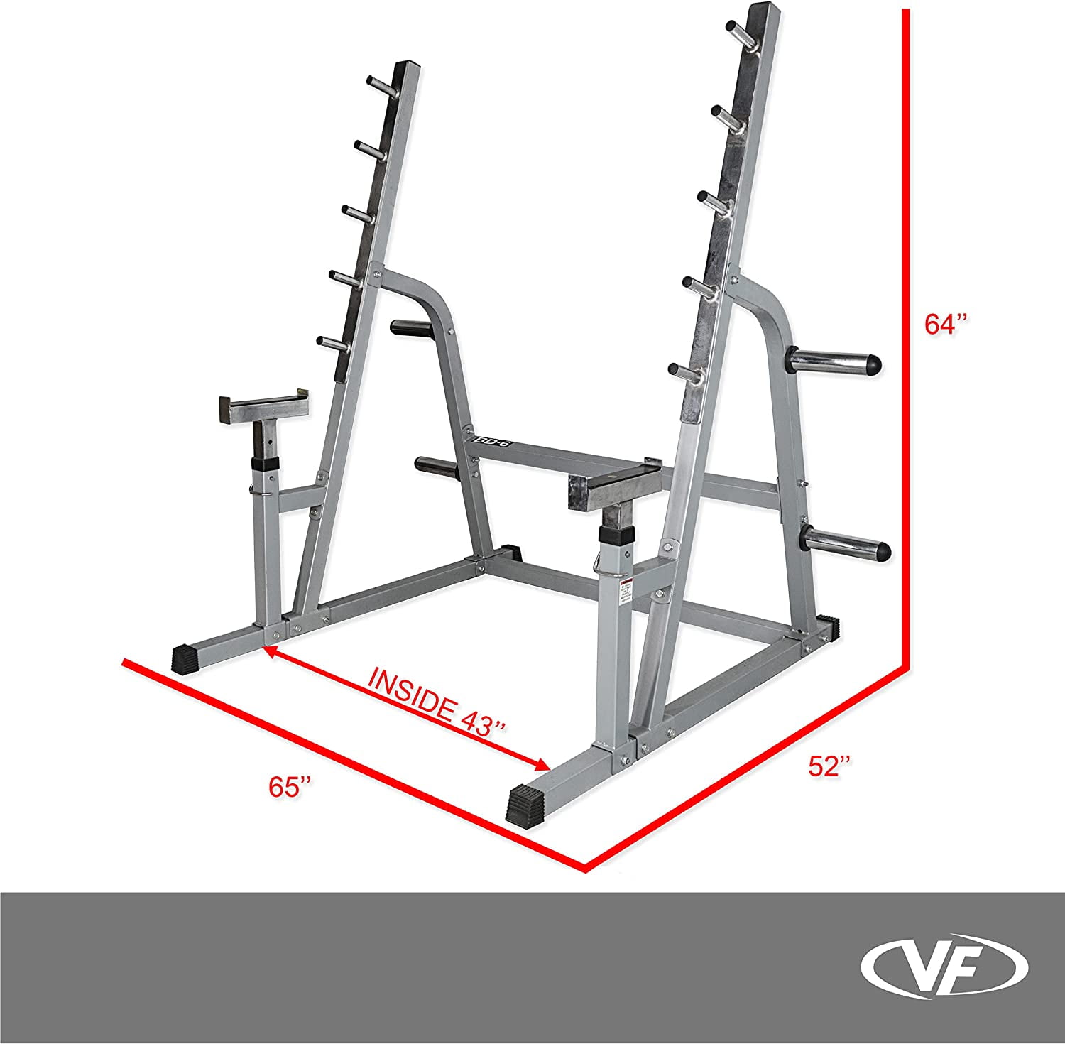 Home Gym Strength Training Press and Squat Rack Combo with Adjustable ...
