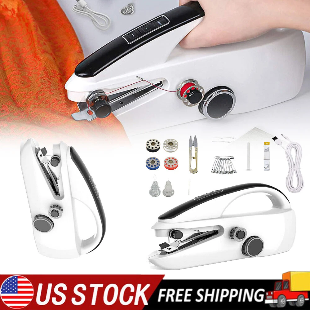 Home Handheld Sewing Machine Battery Powered Electric USB Quick ...