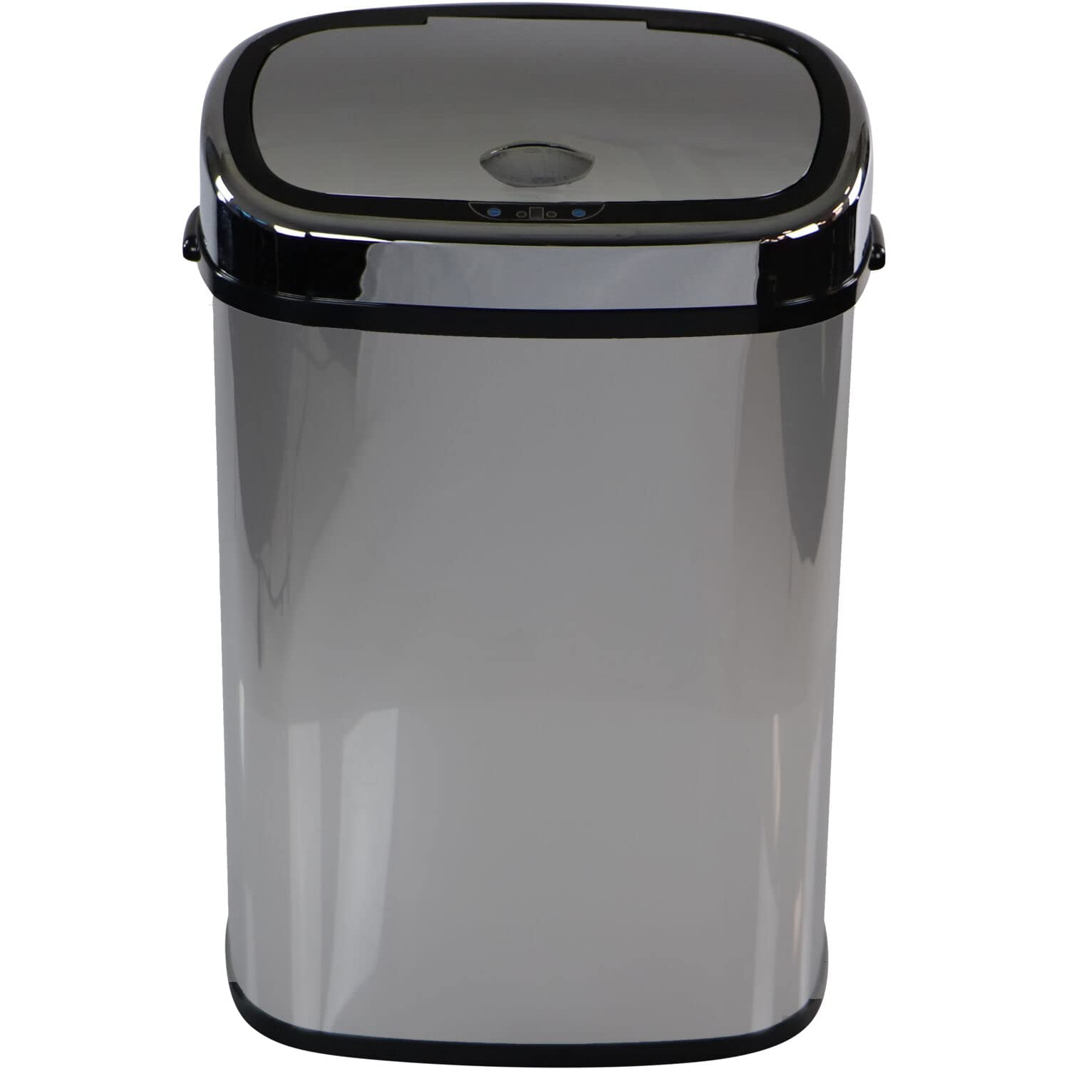 Home Hands-Free Metal Trash Can with Soft-Close Motion Sensor Lid for ...