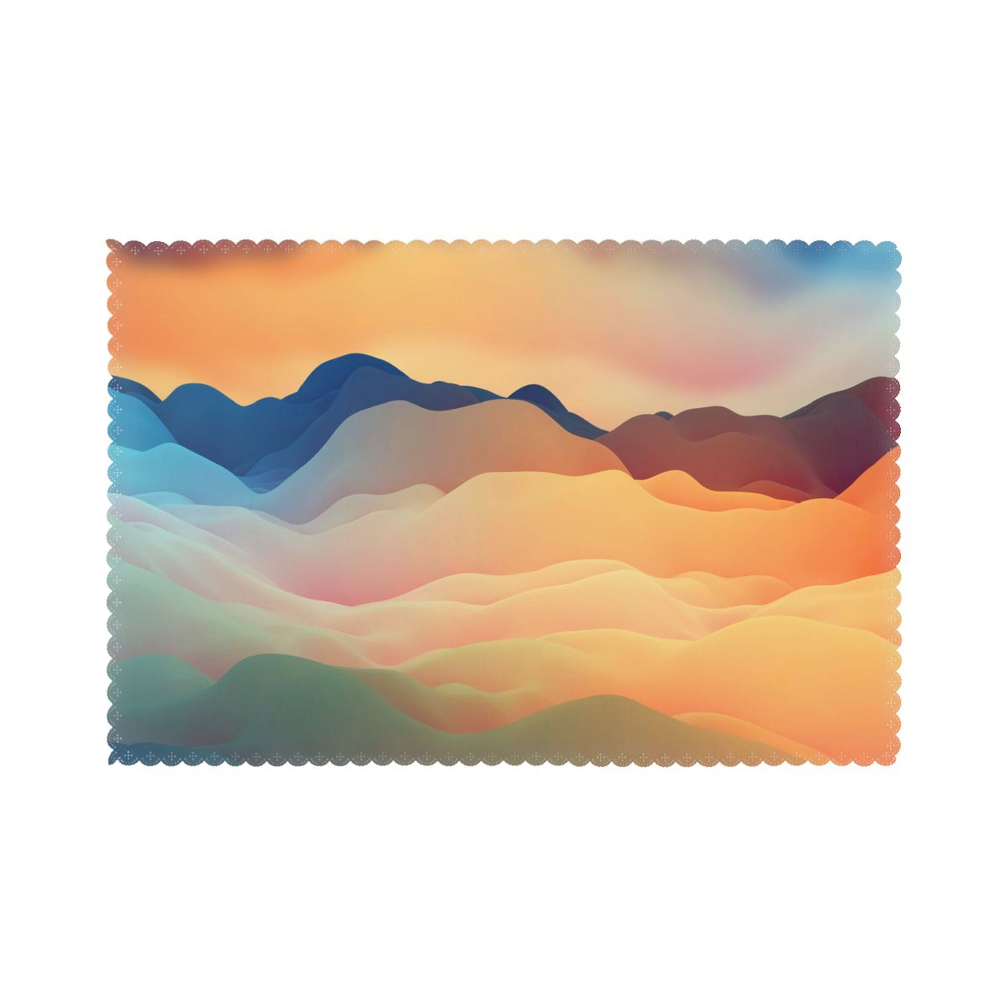 Home Hd Picture Of Color Clouds Placemats Set Of 6 Washable Wipeable ...