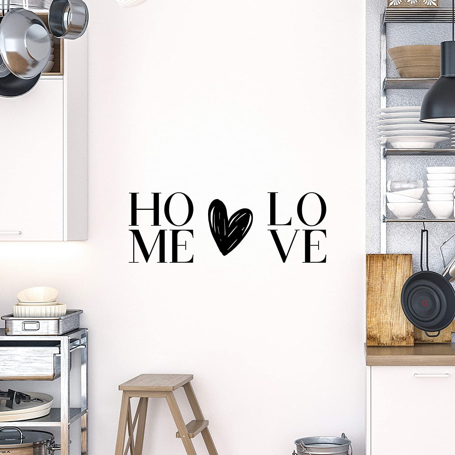 Home Heart Love Wall Decal Sticker - Walmart.com