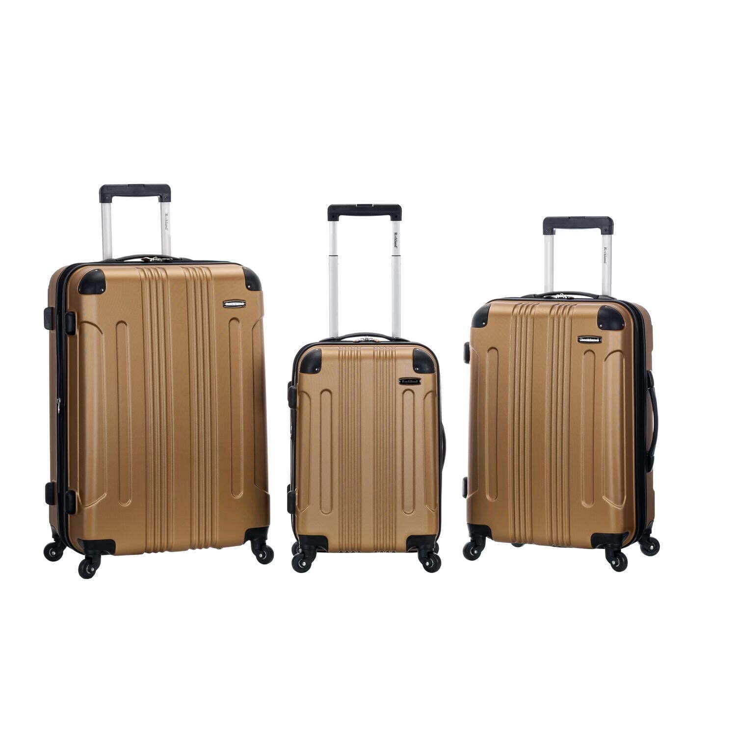 Home Imports Emporium 1-Piece Gold Abs Upright Spinner Luggage Set ...