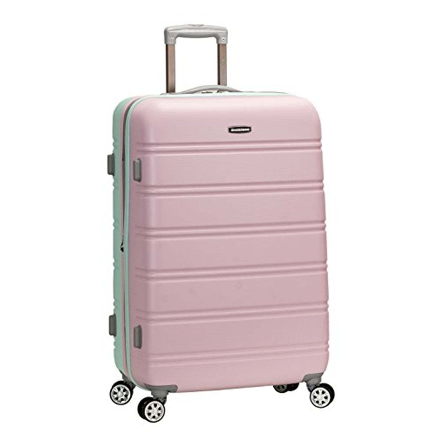 Home Imports Emporium 1-Piece Mint/Pink Expandable Spinner Luggage Set ...