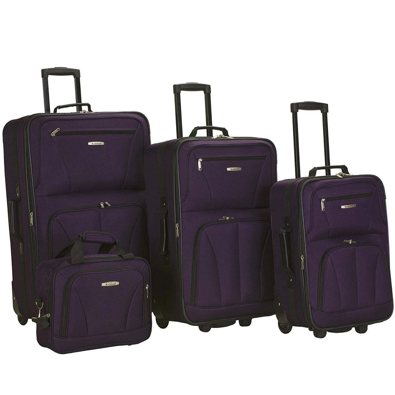 Home Imports Emporium 4-Piece Purple Luggage Set - Walmart.com
