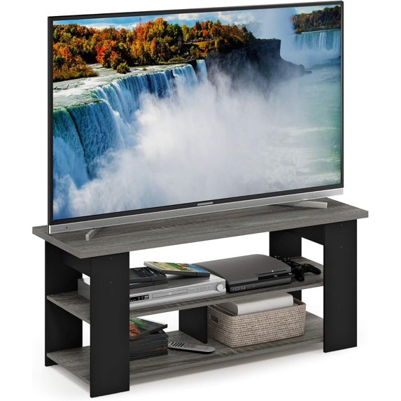 Home Imports Emporium TV Stand Modern in Gray/Black - Walmart.com