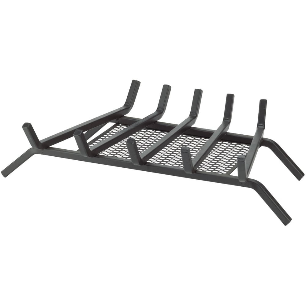 Home Impressions 18 In. Steel Fireplace Grate with Ember Screen FG-1016 ...