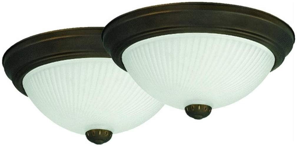Home Impressions Single Indoor Flush Mount Ceiling Light Fixture, 2 ...