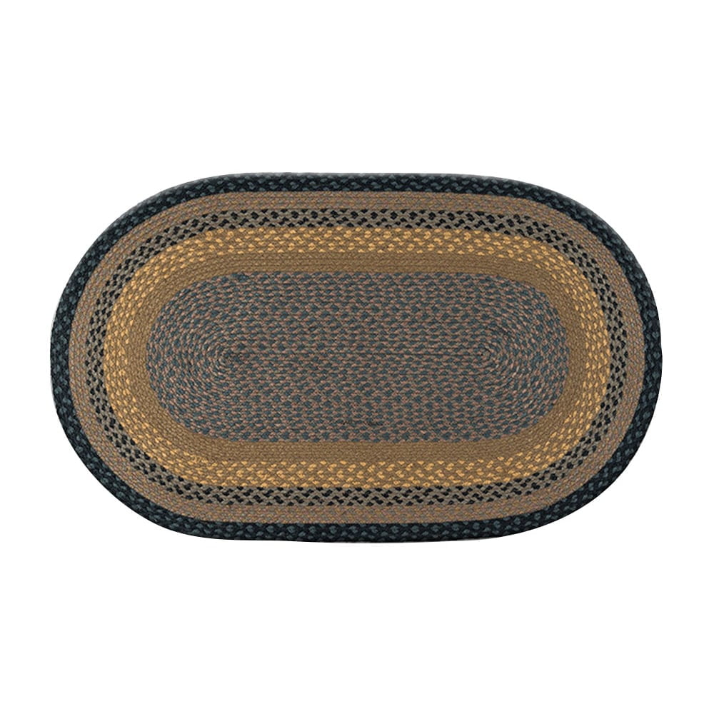 Home Indoor Decorative Jute C-099 Brown, Black, Charcoal Braided Rug ...