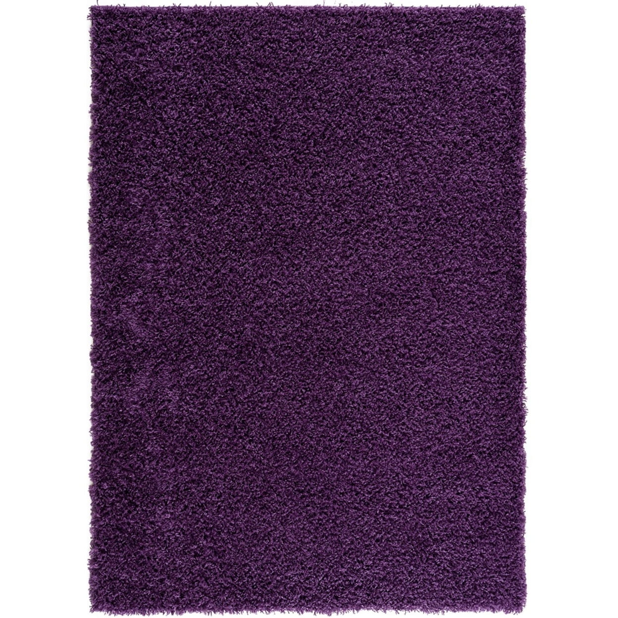 Home Indoor Decorative Lyra Purple Shag 2' x 3' Polypropylene Rug ...