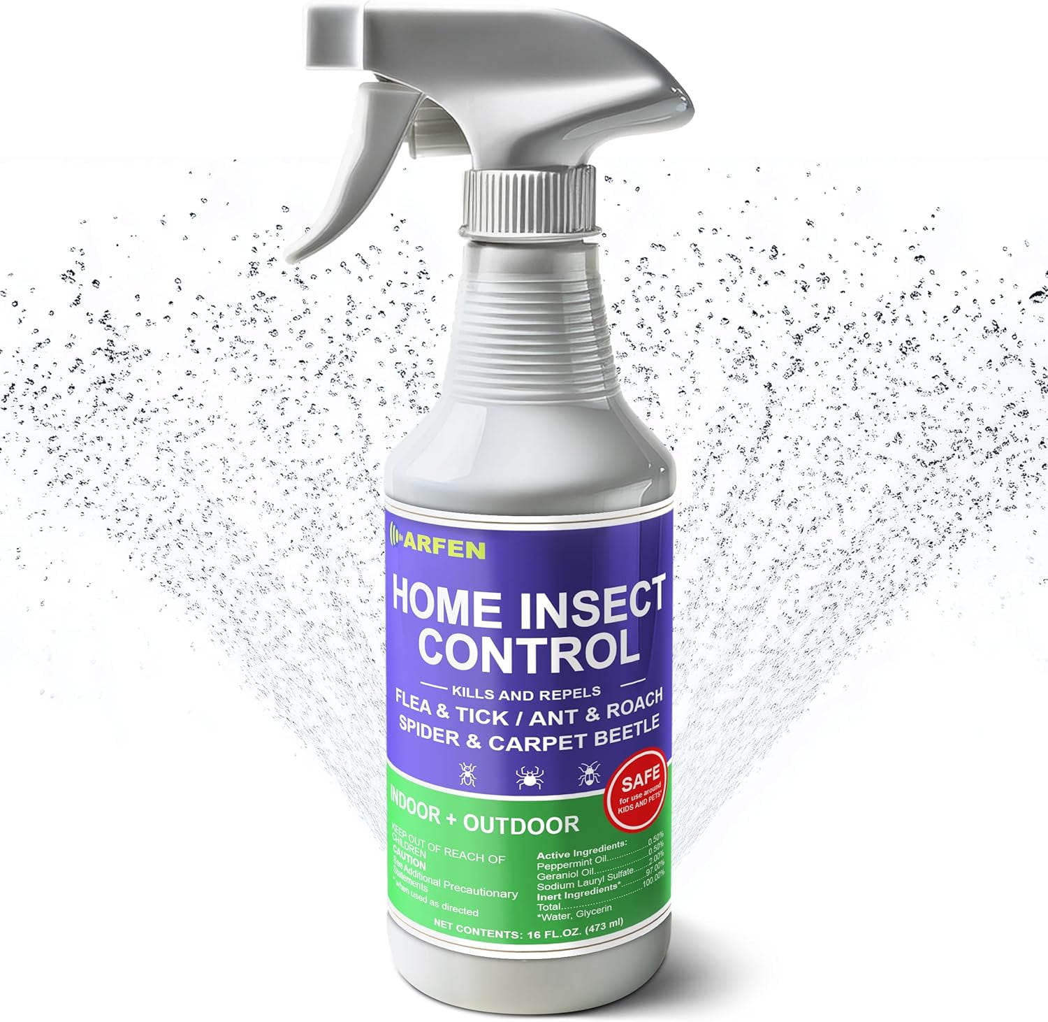 Home Insect Pest Control Spray 16oz – Kills & Repels Fleas, Ticks, Ants ...