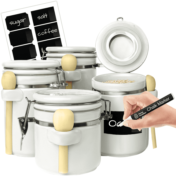 Black And White Canisters
