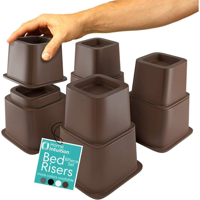 Home Intuition Heavy Duty Adjustable Bed Risers Furniture Riser 3, 5 or ...