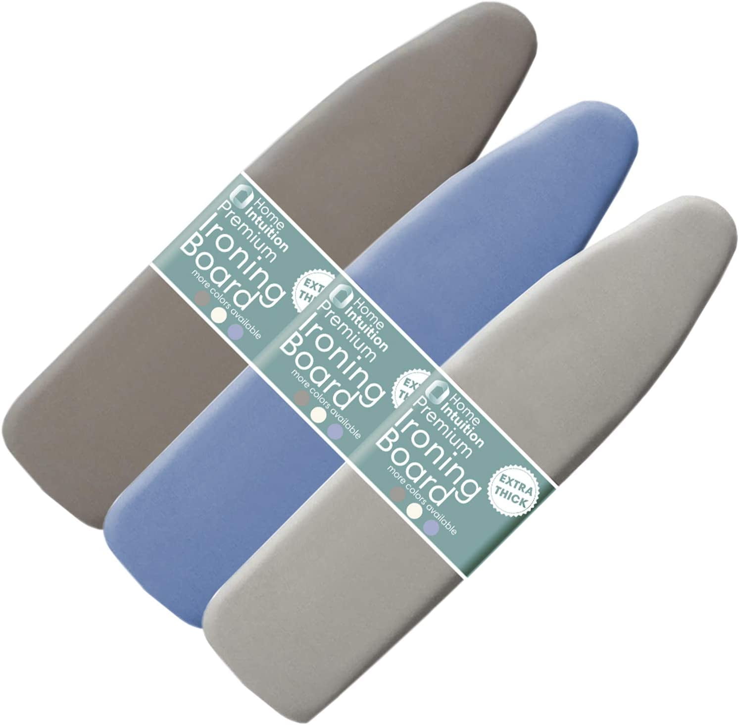 Home Intuition Iron Scorch Resistant Ironing Board Cover and Pad, 15x54 ...