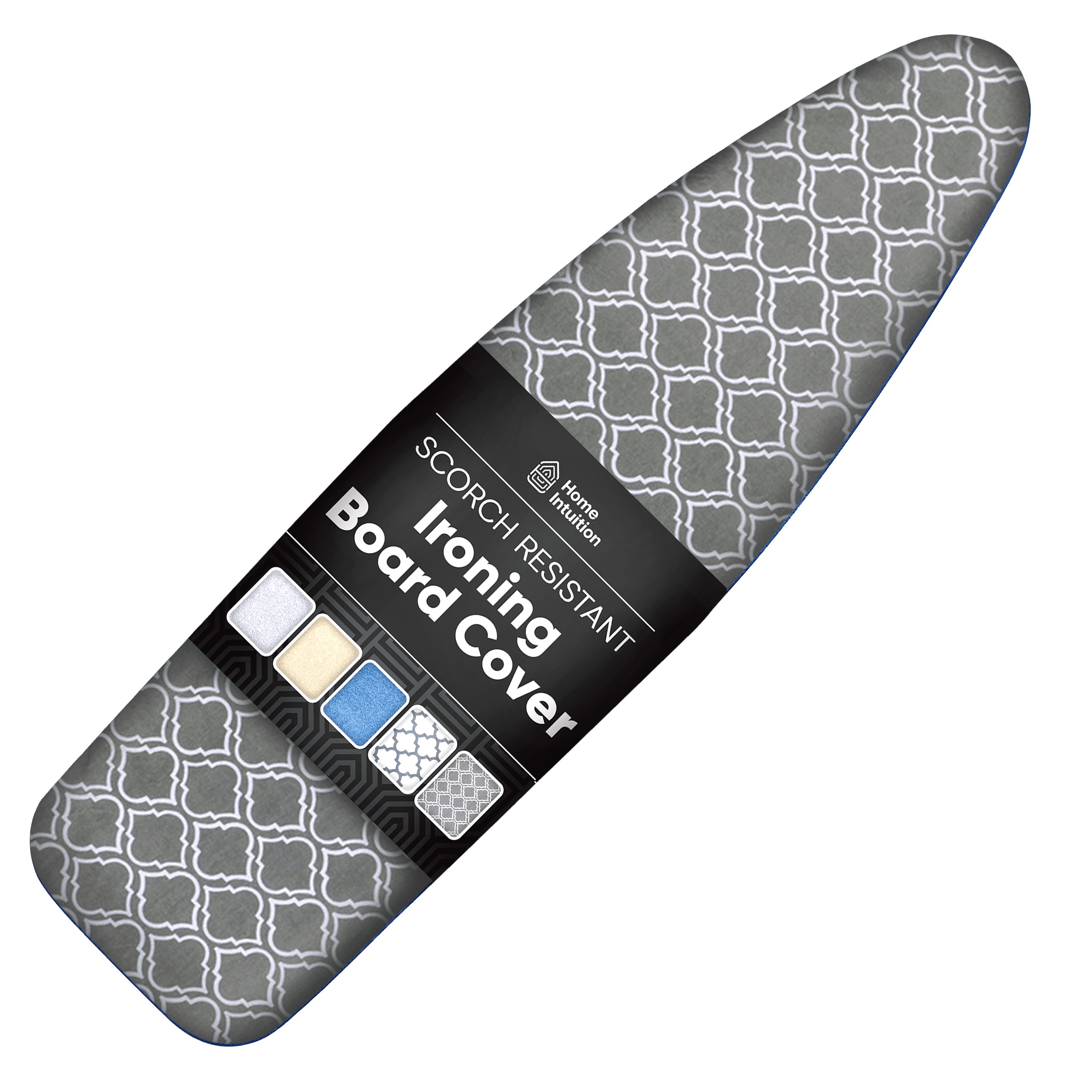 Home Intuition Iron Scorch Resistant Ironing Board Cover and Pad, 15x54 ...
