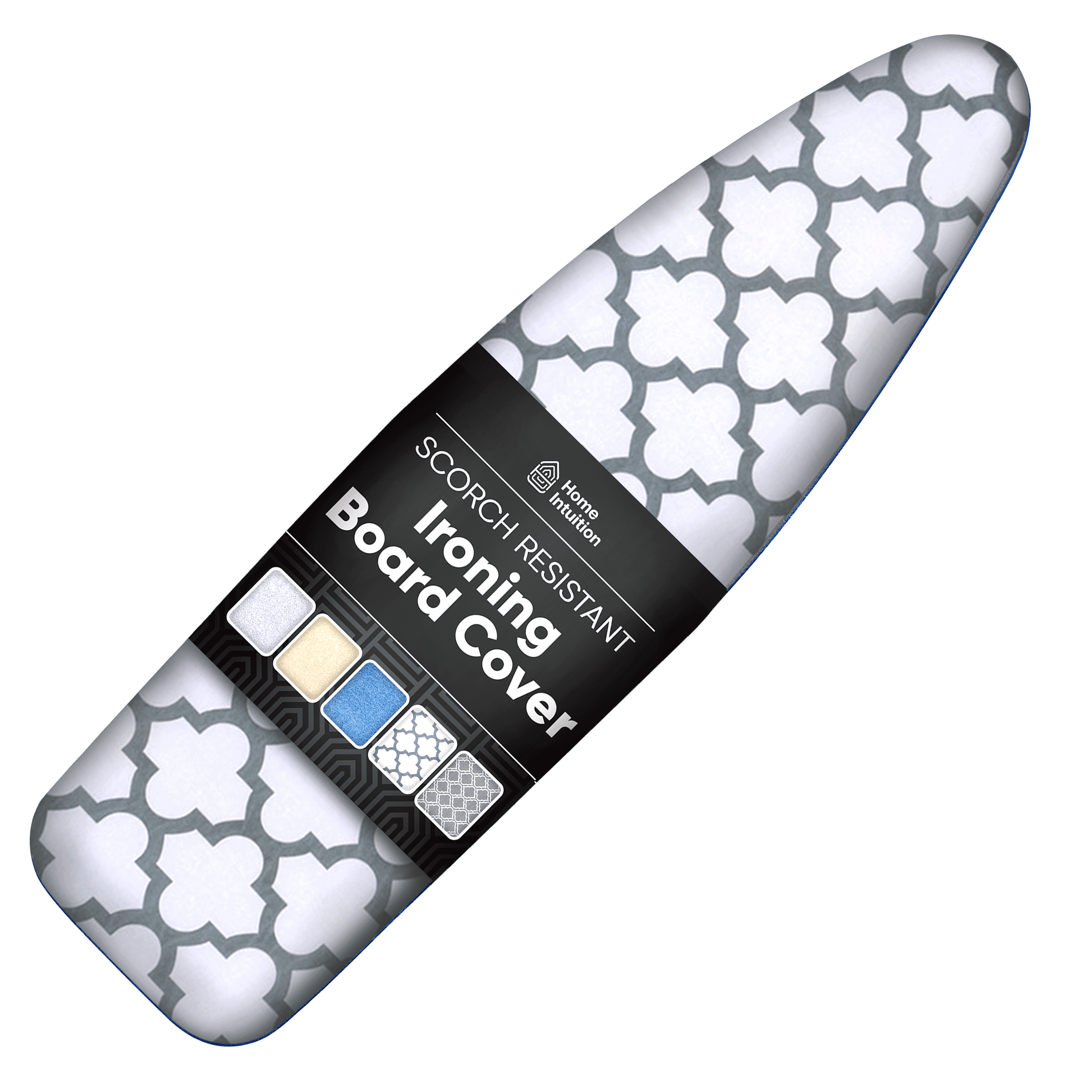 Home Intuition Iron Scorch Resistant Ironing Board Cover and Pad, 15x54 ...