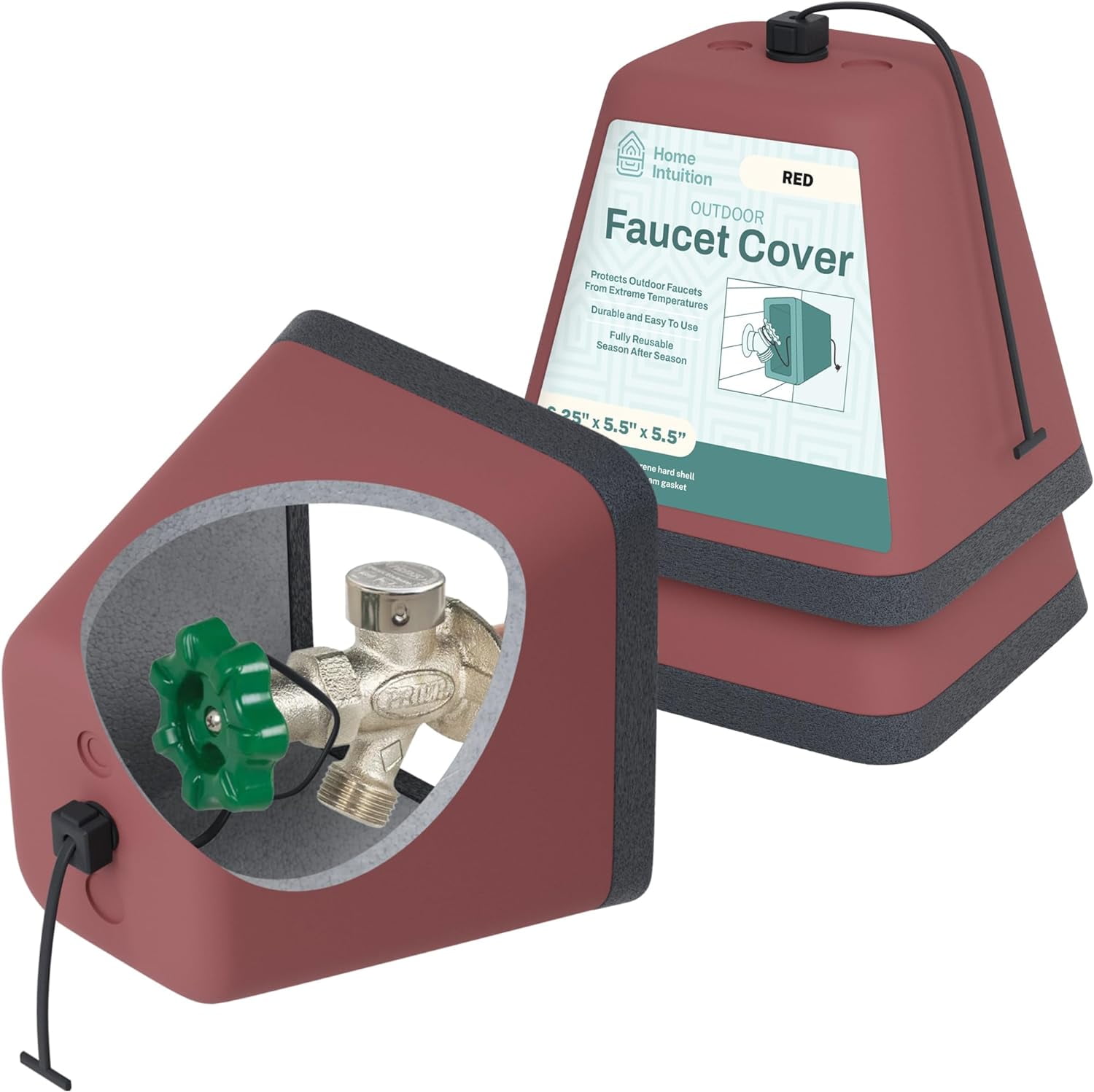 Home Intuition Plastic Faucet Cover, Red, 2-Pack - Walmart.com