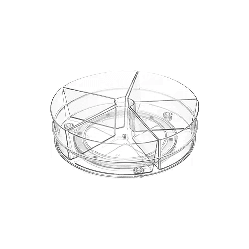 Home Intuition Round Plastic Lazy Susan Turntable Food Storage ...