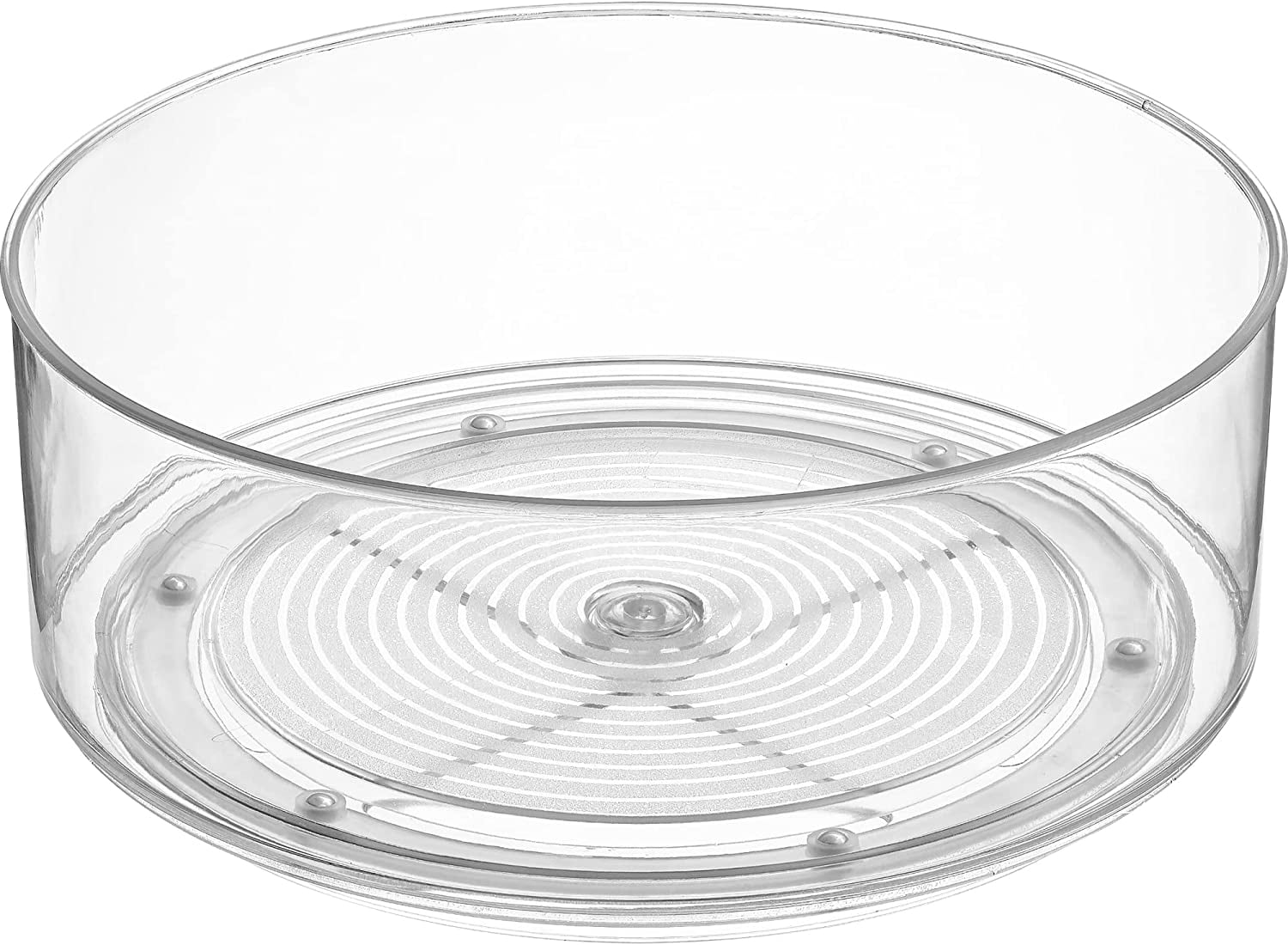 Home Intuition 9" Round Plastic Lazy Susan Turntable Food Storage ...
