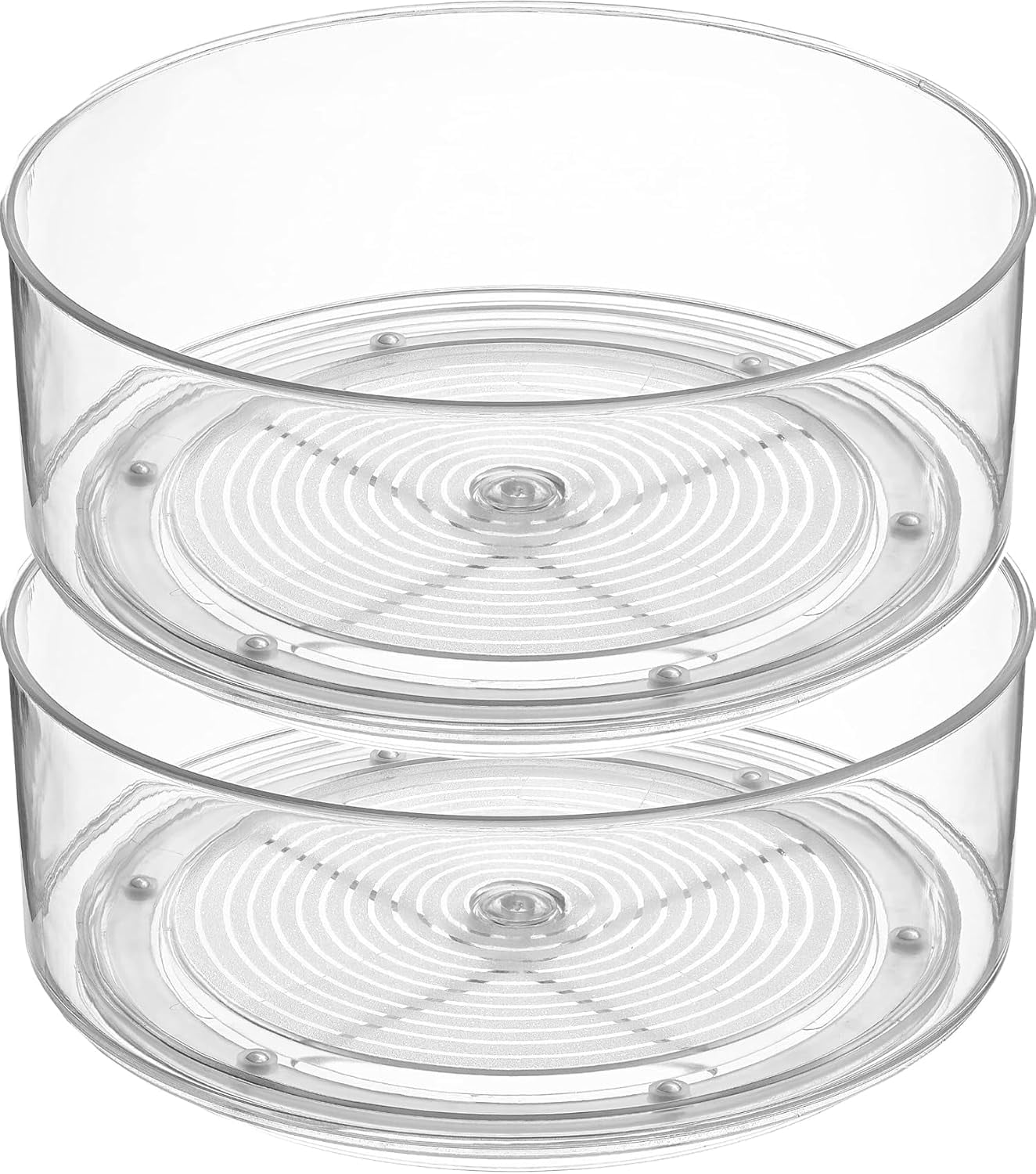 Home Intuition Round Plastic Lazy Susan Turntable Food Storage ...