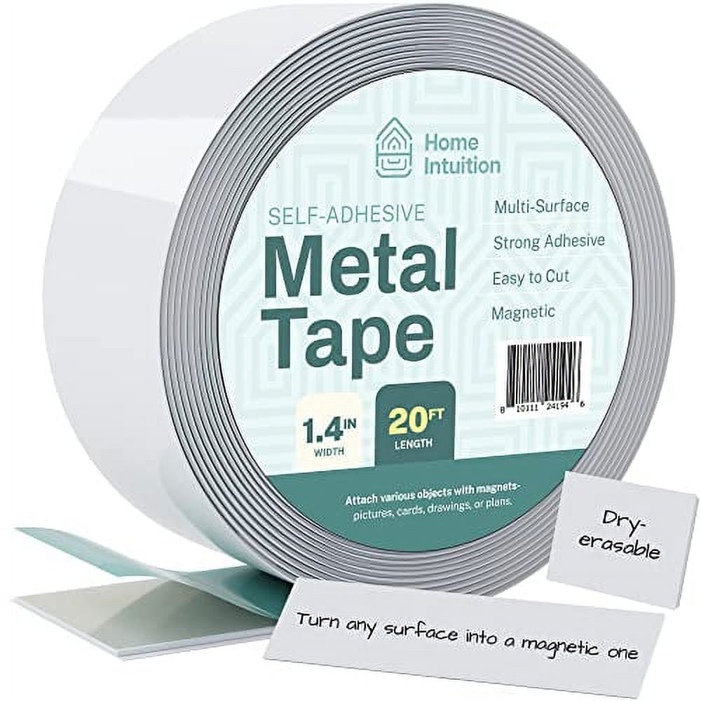 Home Intuition Adhesive Magnetic Heavy Duty Sticky Back Strip, Self ...