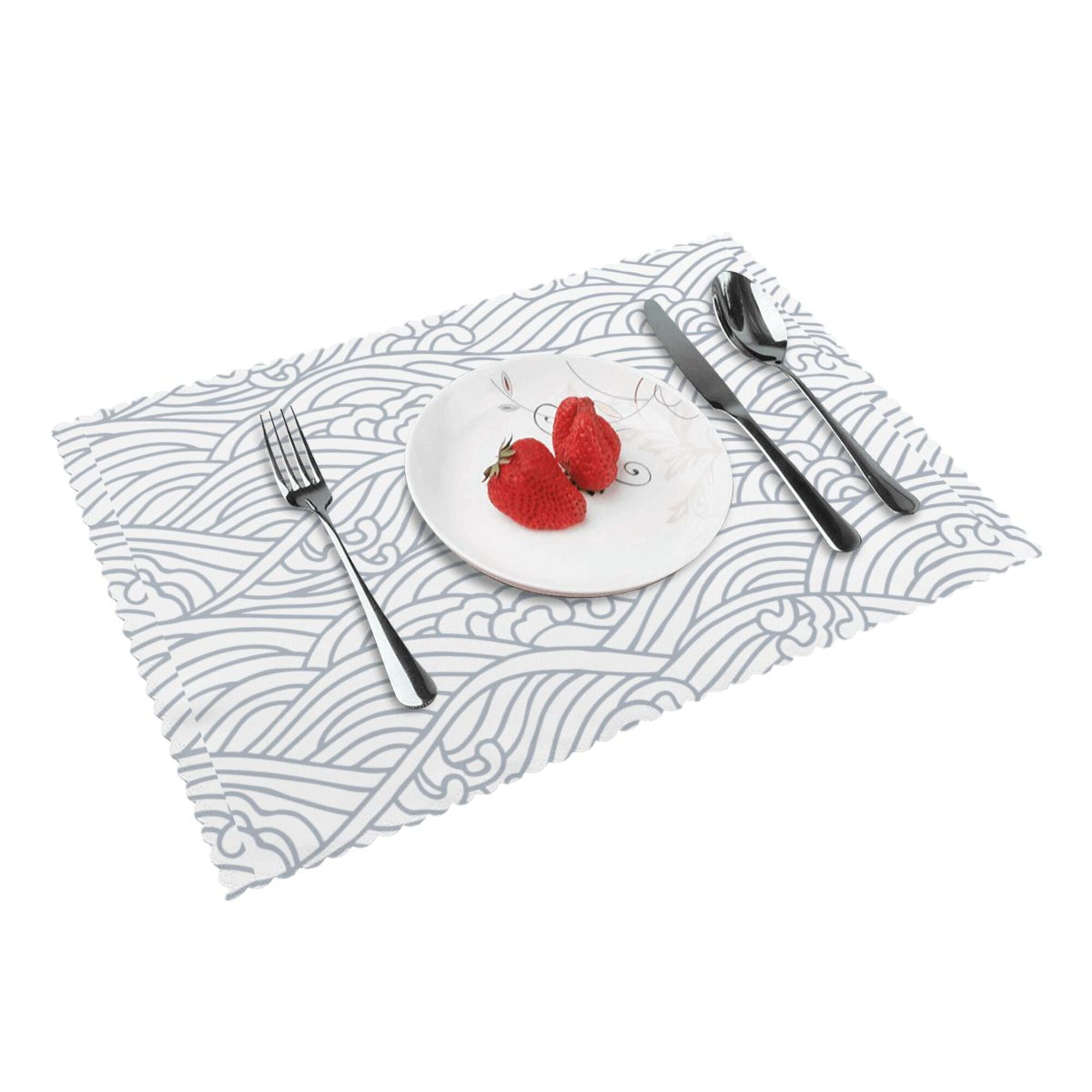 Home Japanese Traditional Aranami Wave Nature Placemats Set Of 4 ...