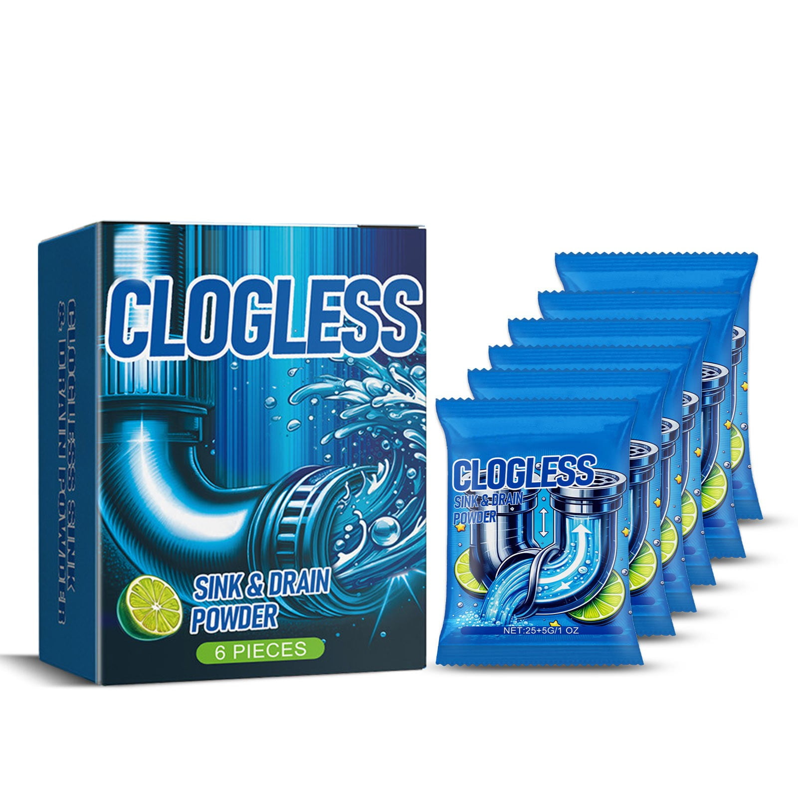 Home and Kitchen Cleaner Sewer Unblocking Agent Unblocking Powder For ...