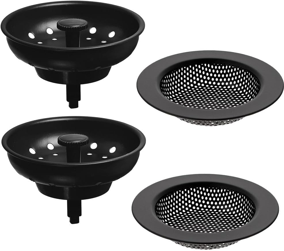 (Home Kitchen Essentials) AJOMAN 2 Pack Kitchen Sink Drain Strainer ...