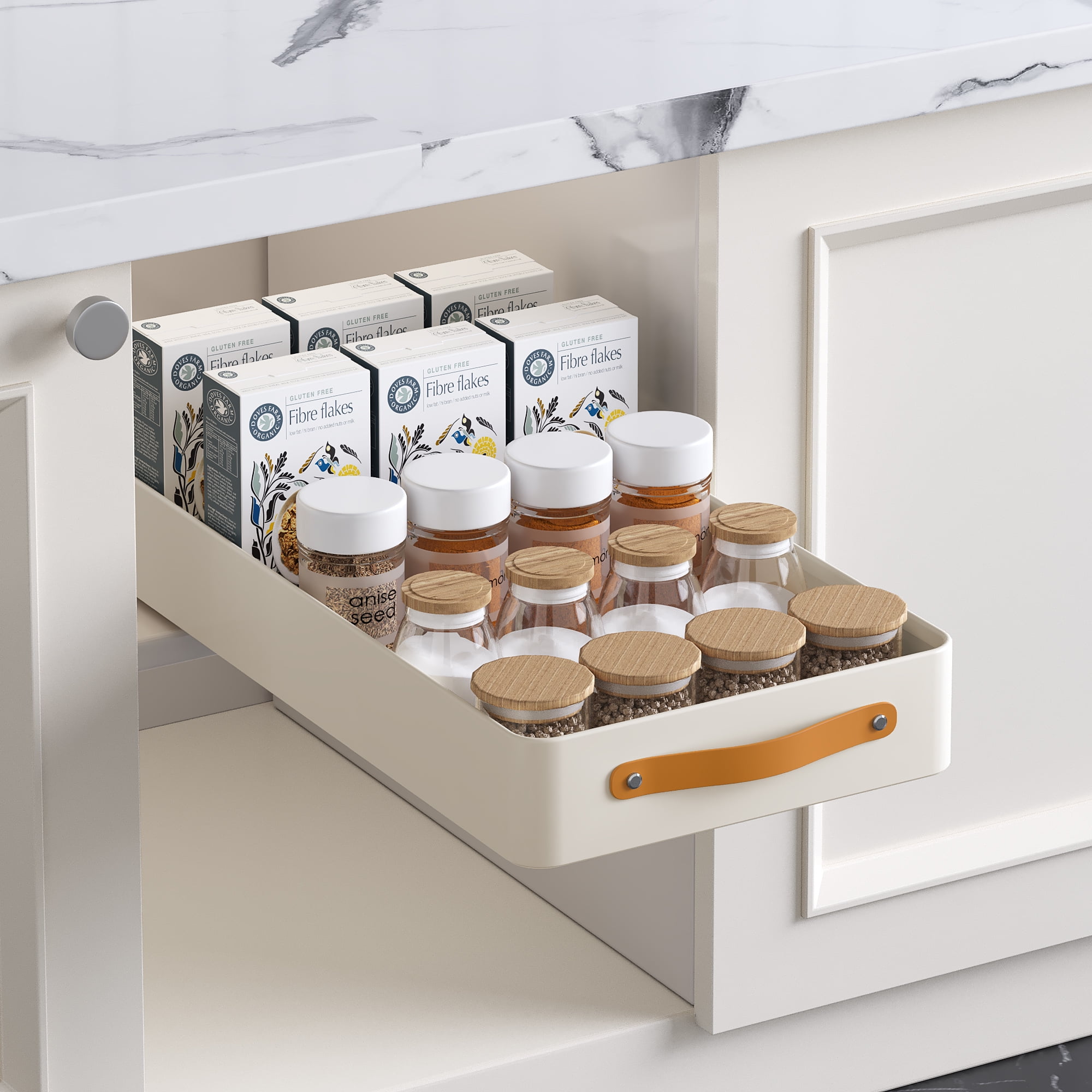 Home Kitchen Pull Out Drawer For Cabinet Slide Out Shelf Multi-Purpose ...