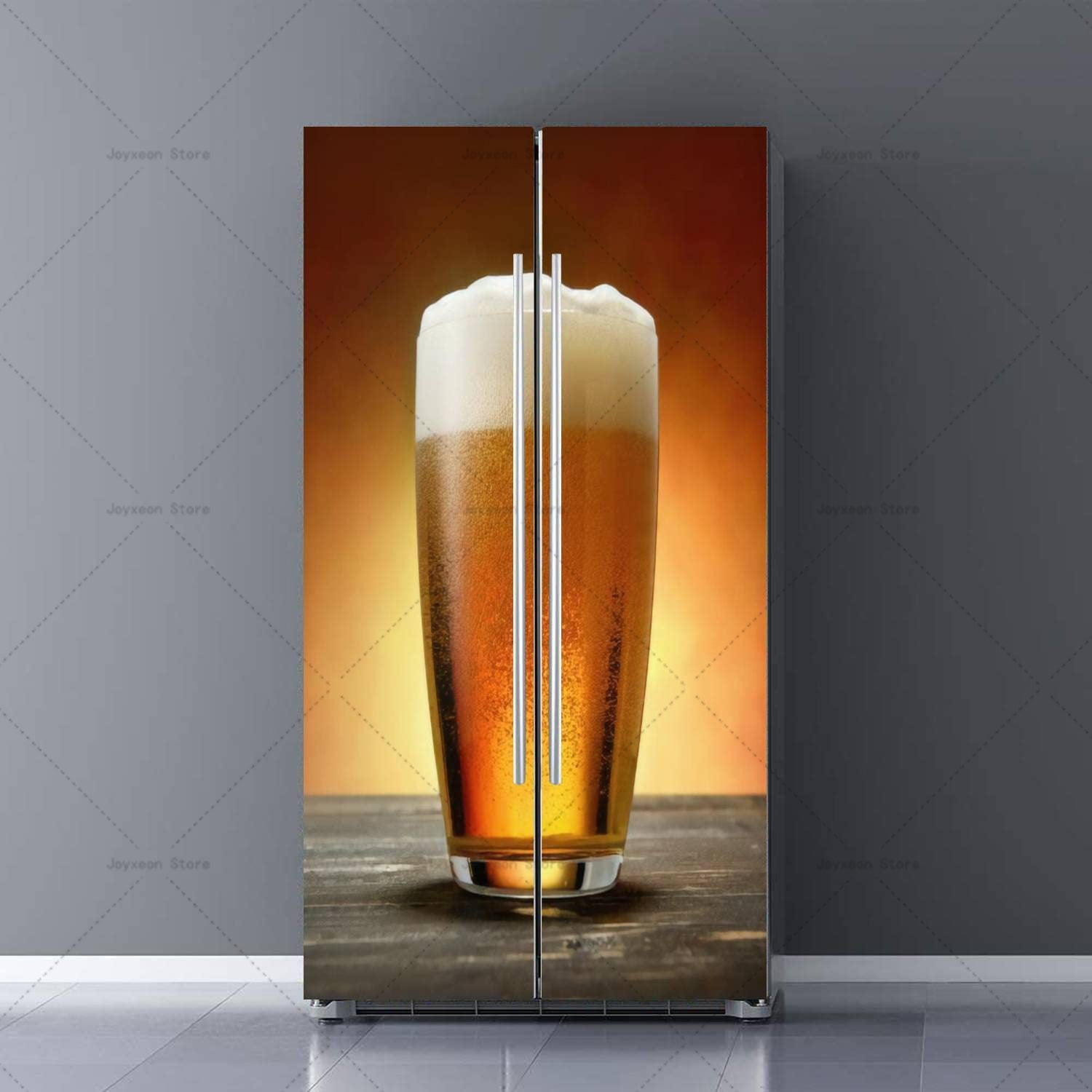 Home Kitchen Wine Glass Refrigerator Sticker Removable Waterproof ...