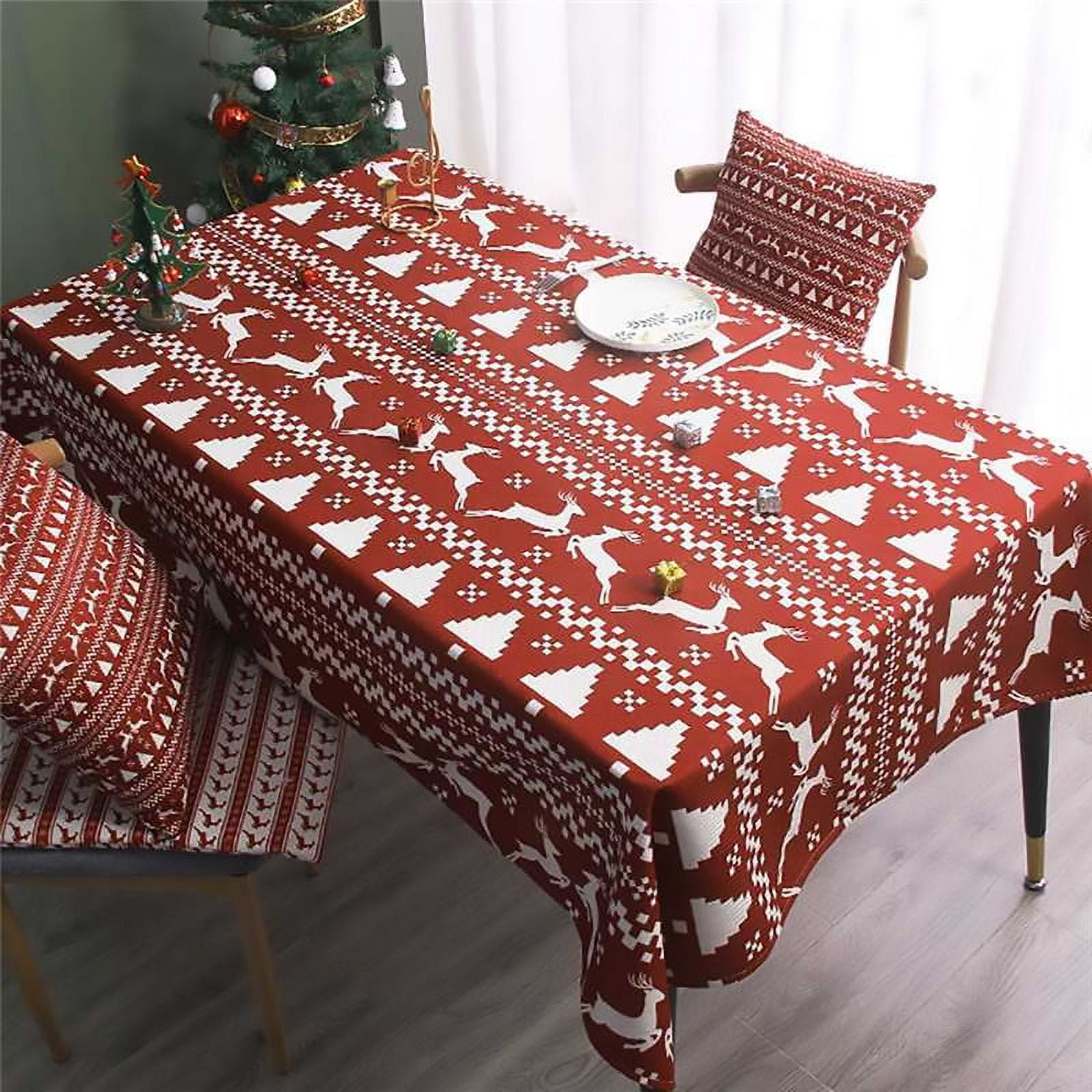 Home Kitchen ration Geometric Wave Wedding Waterproof Anti-stain Table ...
