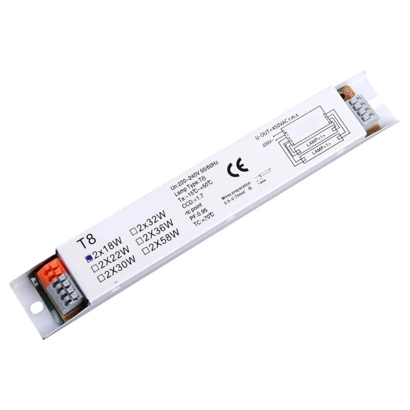 Home Lamp Electronic Ballast 2x18/30/58W T8 Linear Fluorescent Ballast ...