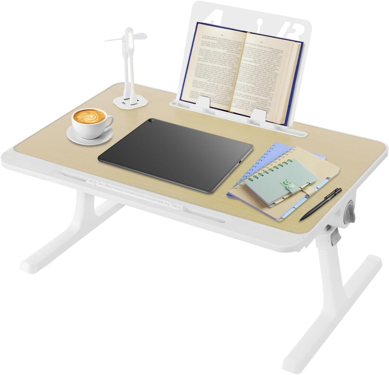 Home Laptop Table for Bed, Foldable Writing Lap Desk for Bed Adjustable ...