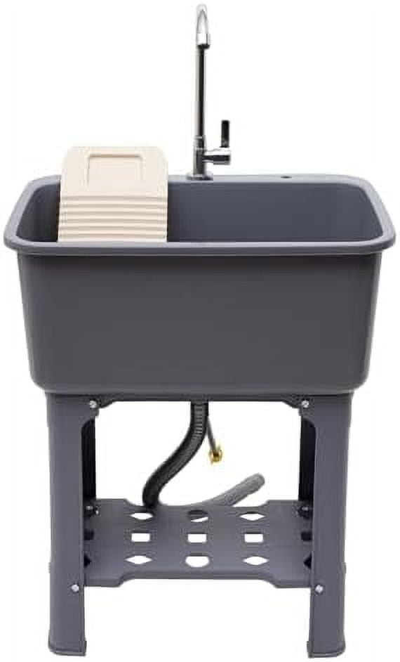 Home Laundry & Utility Sinks, Plastic Freestanding Washing Room Laundry ...