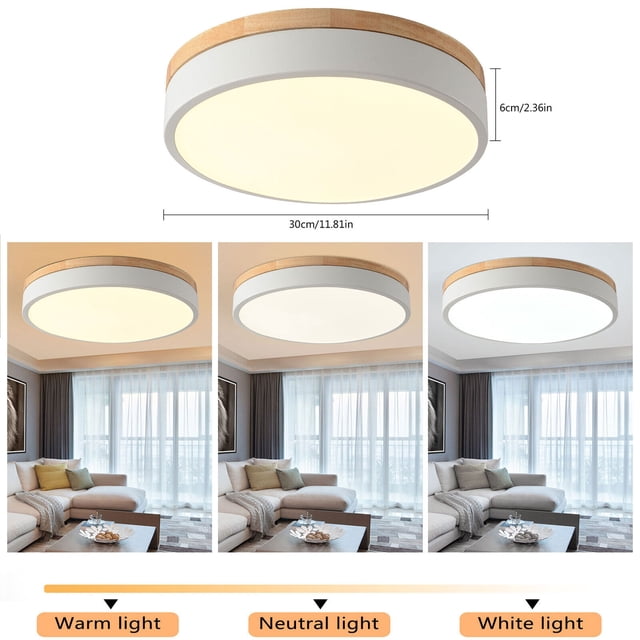 Home Lighting Bedroom Bathroom Living Room Round Ceiling Light Led ...