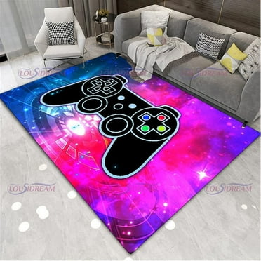 Gamer Rug for Room Non-Slip 3D Cool Printed Gaming Rug for Room,Game ...