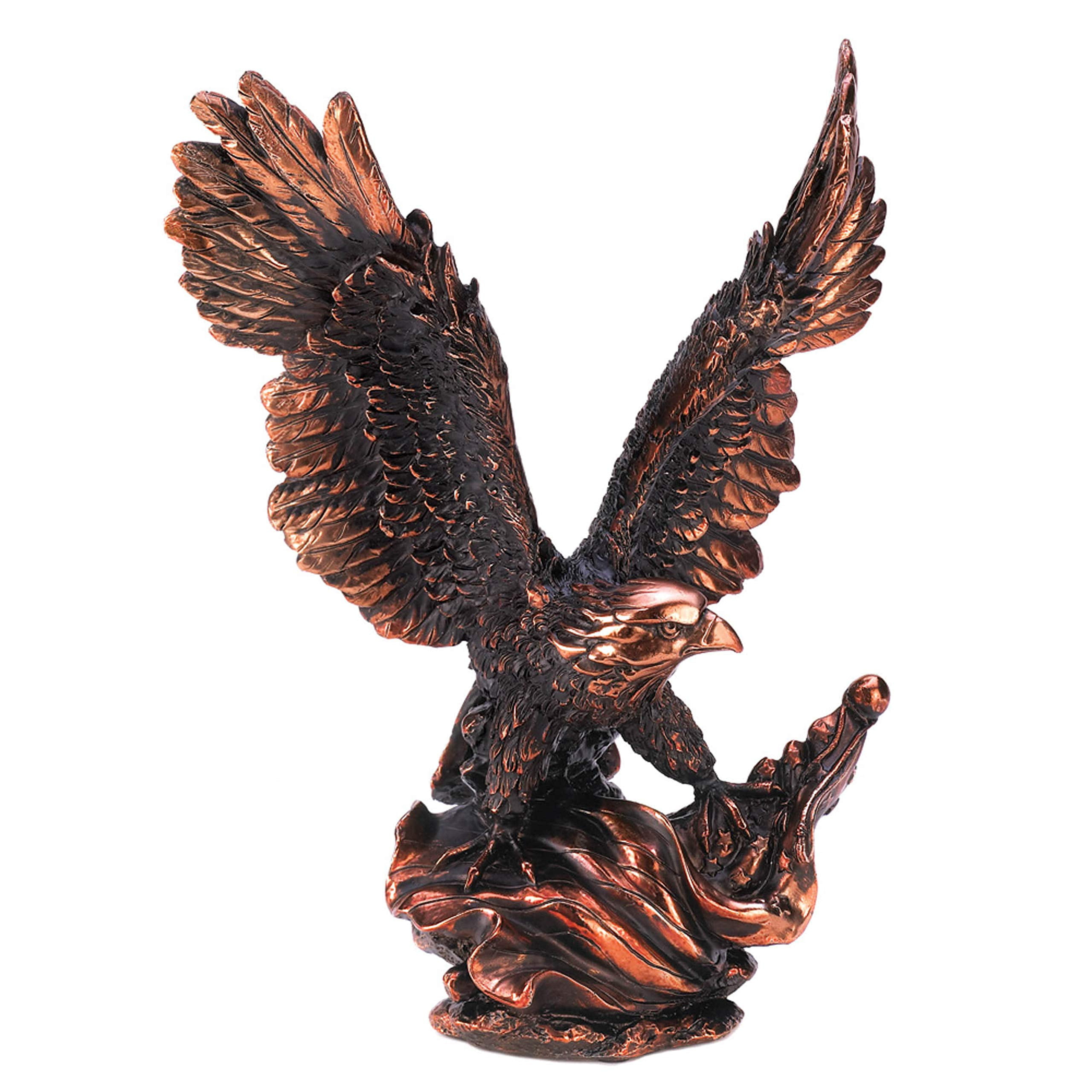 Gifts & Decor Majestic Eagle in Flight Bird Statue Figure Home Decor ...