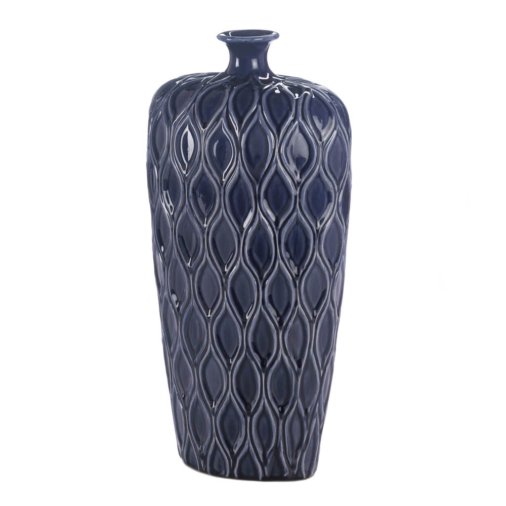 Home Locomotion Deep Blue Tall Lip Vase - Walmart.com