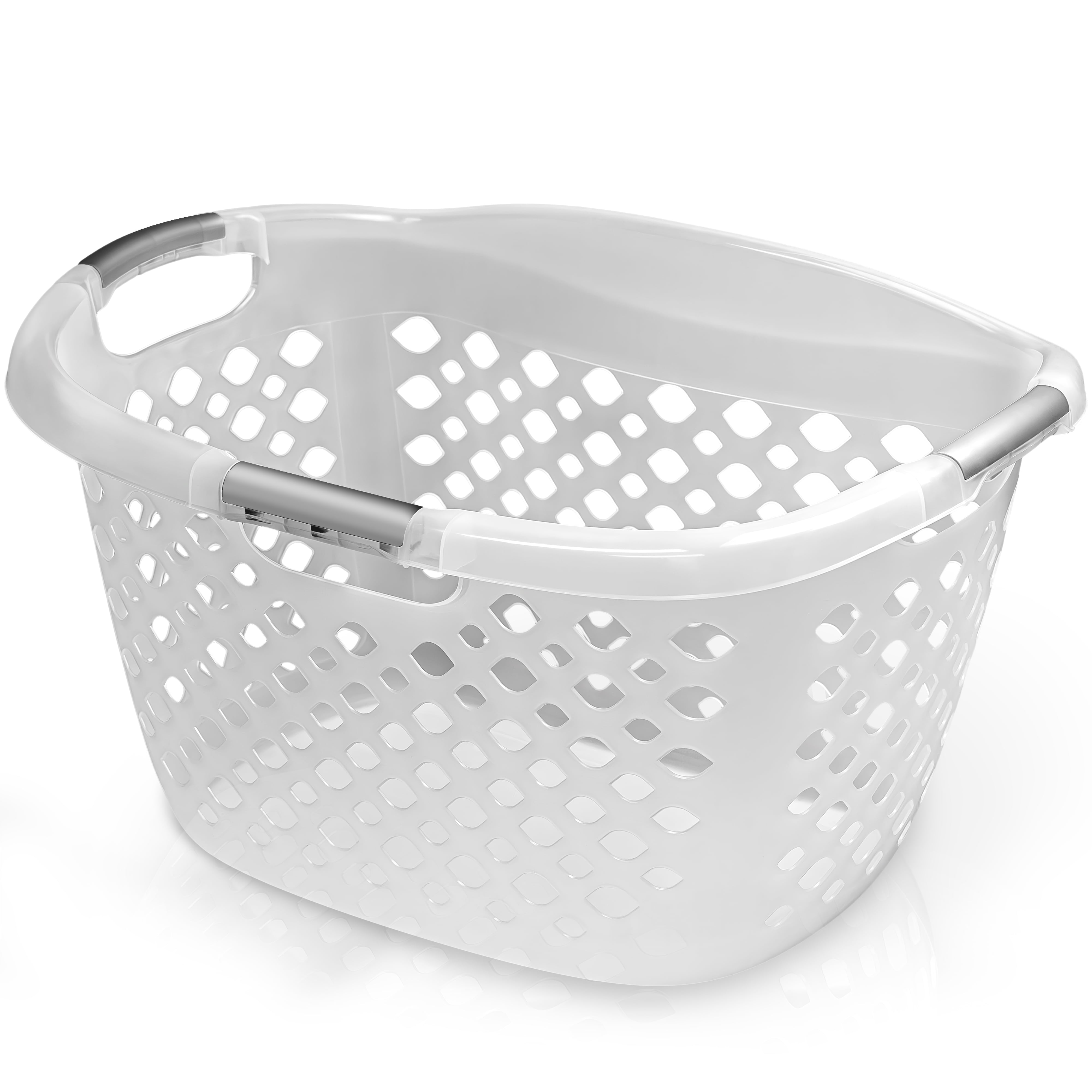 Home Logic 1.8 Bushel Hip Grip Plastic Laundry Basket, Clear, Adult / Tween - Walmart.com