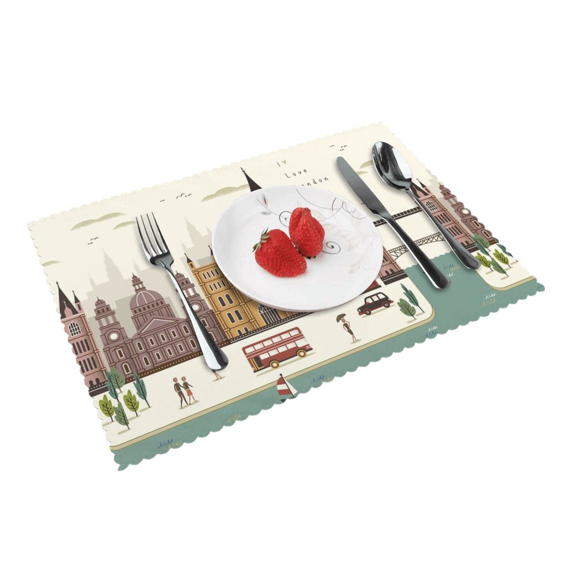 Home London Travel Scene Famous City England Big Ben Placemats Set Of 4 ...