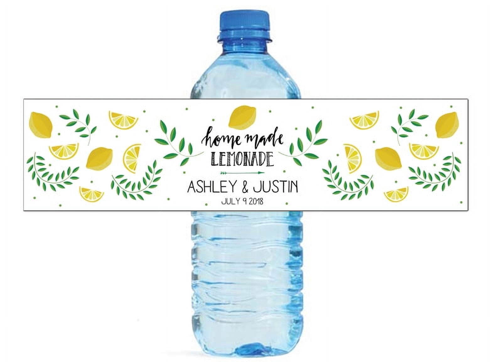 Home Made Lemonade Wedding Water Bottle labels Engagement Party ...