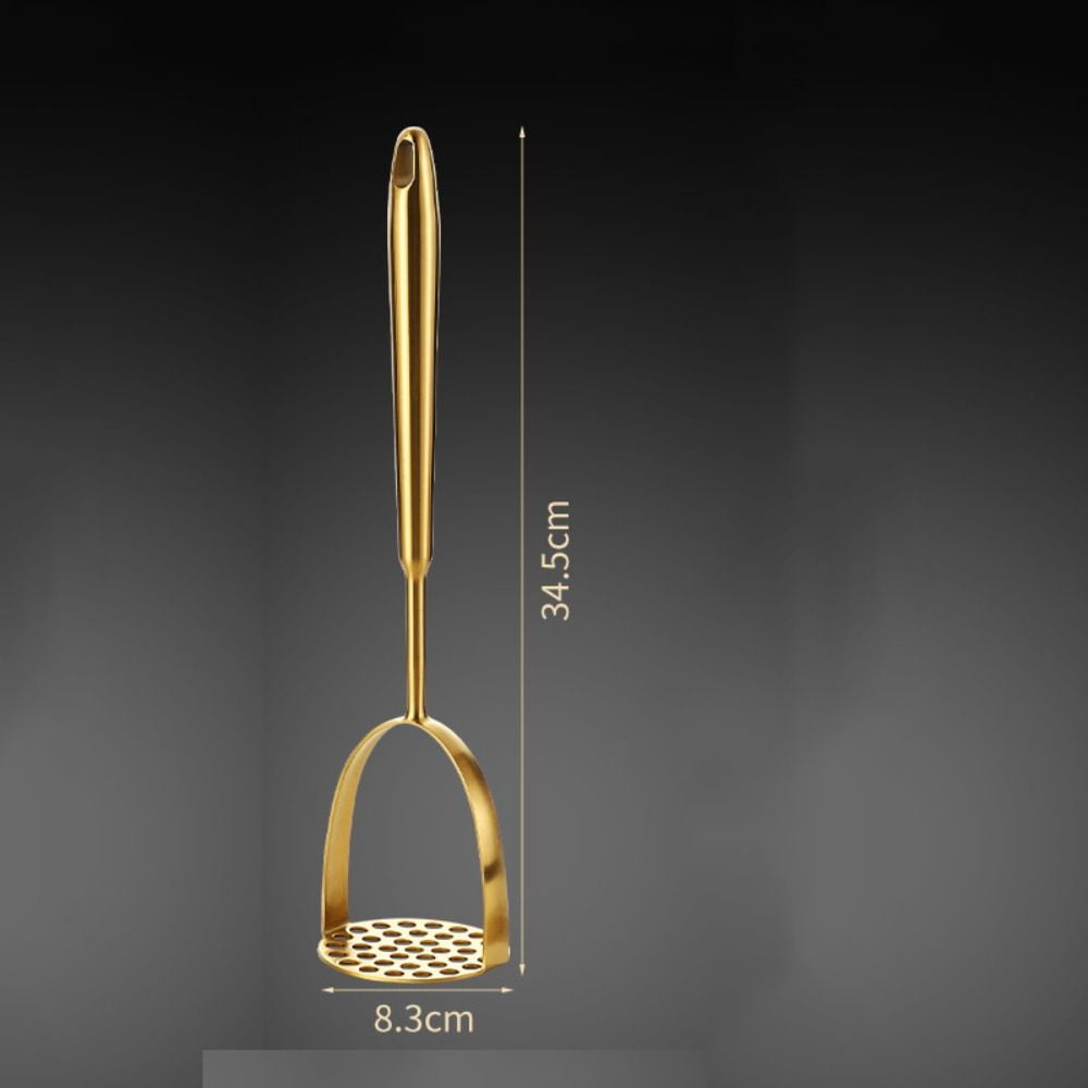 Home Manual Stainless Steel Potato Masher Pressed Pumpkin Rice Smooth ...