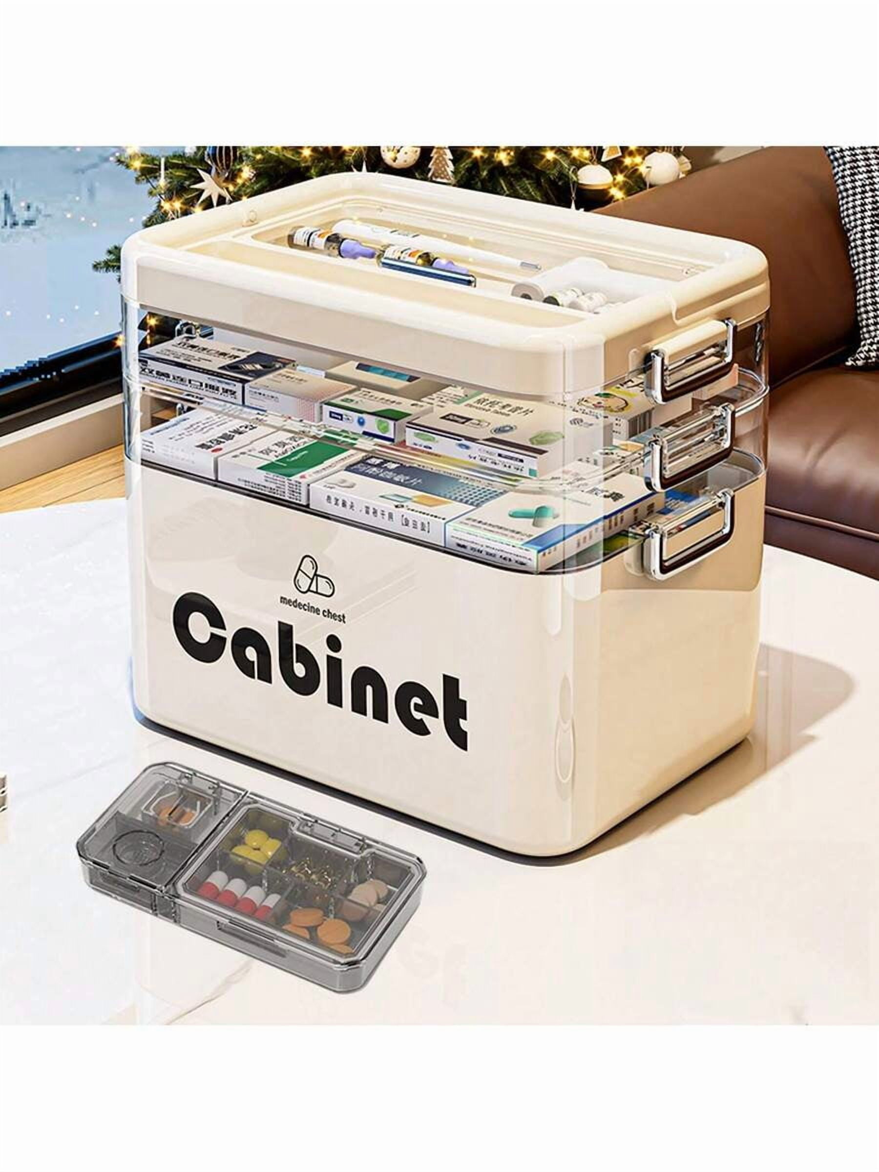 Home Medicine Cabinet Organizer – Large Medication Storage For Pills ...